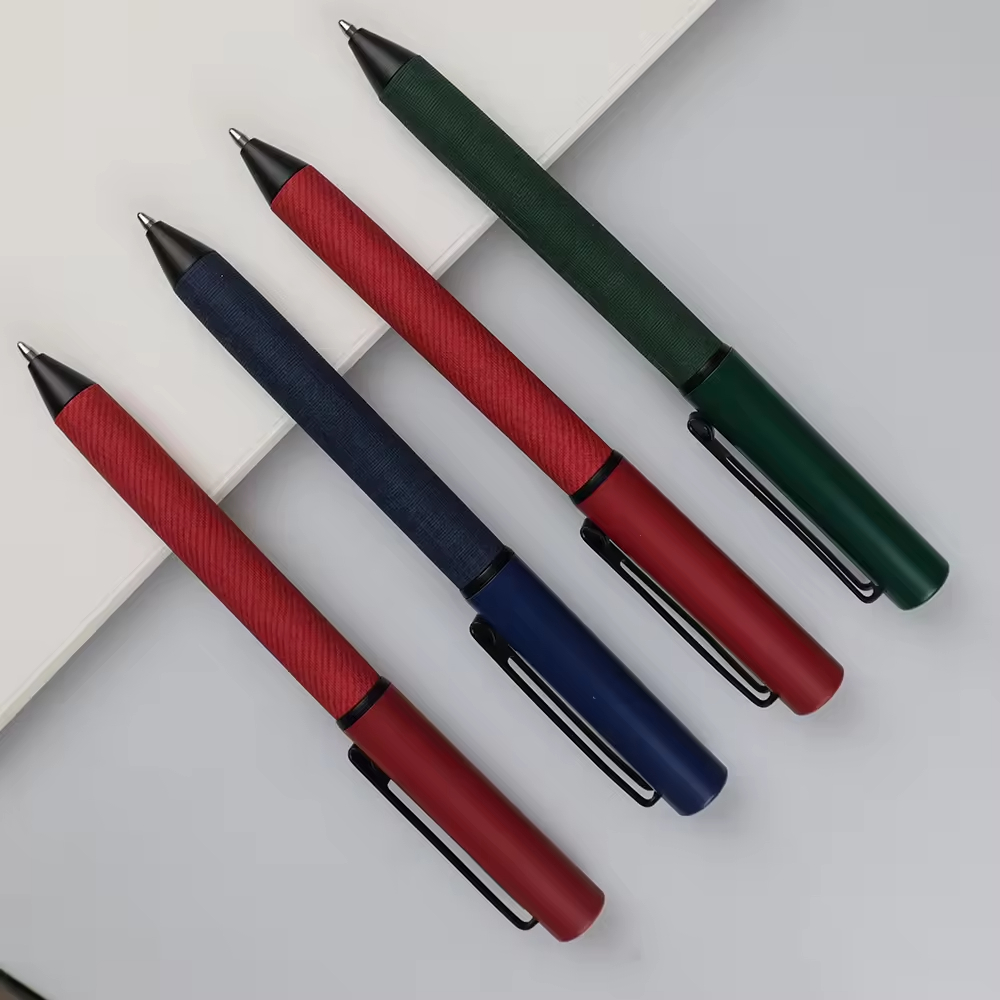 Luxury High Quality Metal and Fabric Ball Pens