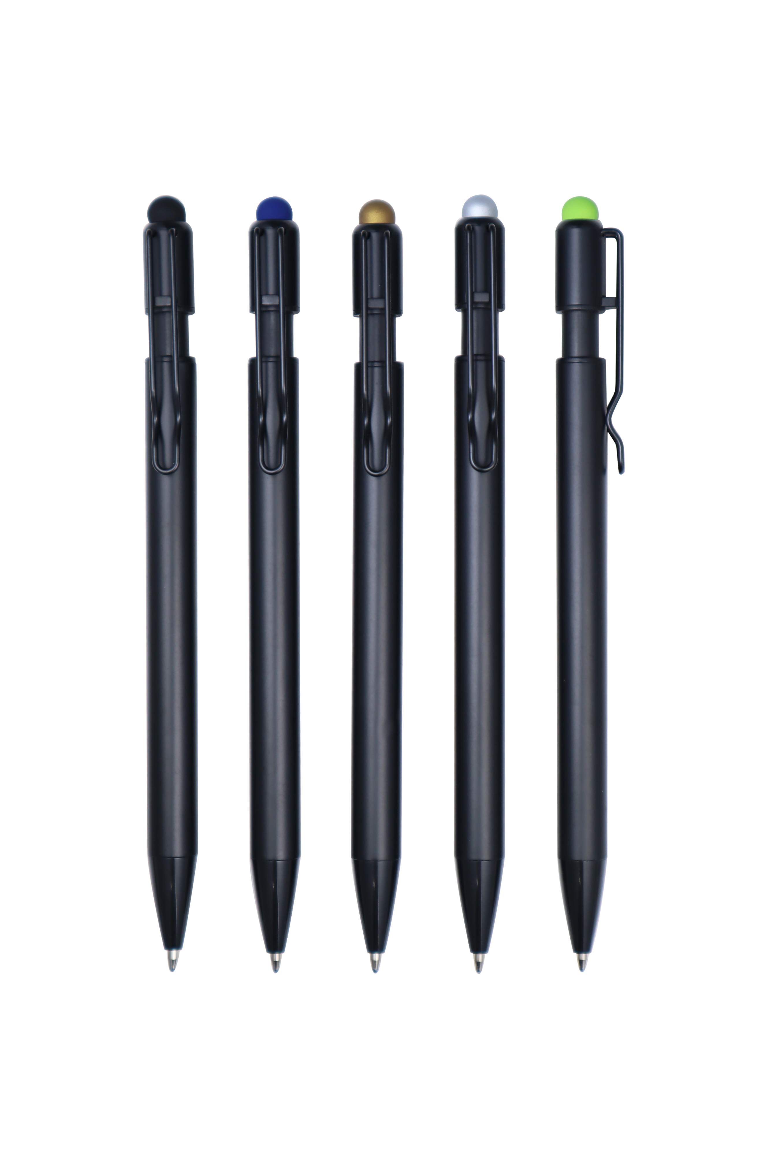 Matte Black 2-in-1 Stylus Ballpoint Pens for Touchscreens