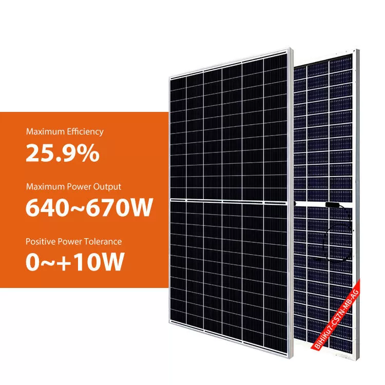 640w 645w Canadian Solar All Black 665w 670w Warehouse Half Cell Solar Panel-Shanghai Slt New ...