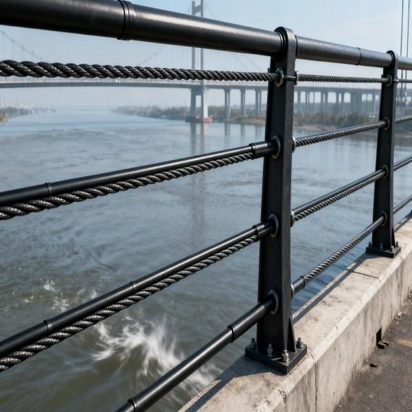 Steel Rope Guardrails Easy to Install Flexible Protection for Mountain ...
