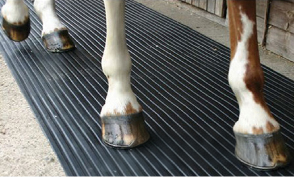 Hyderman Wide Rib Horse Stall Pad - Safety & Comfort for Horses