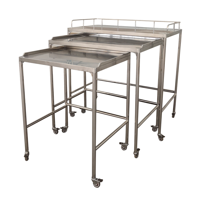 3-Piece Stainless Steel Ot Trolley Set-JD MED