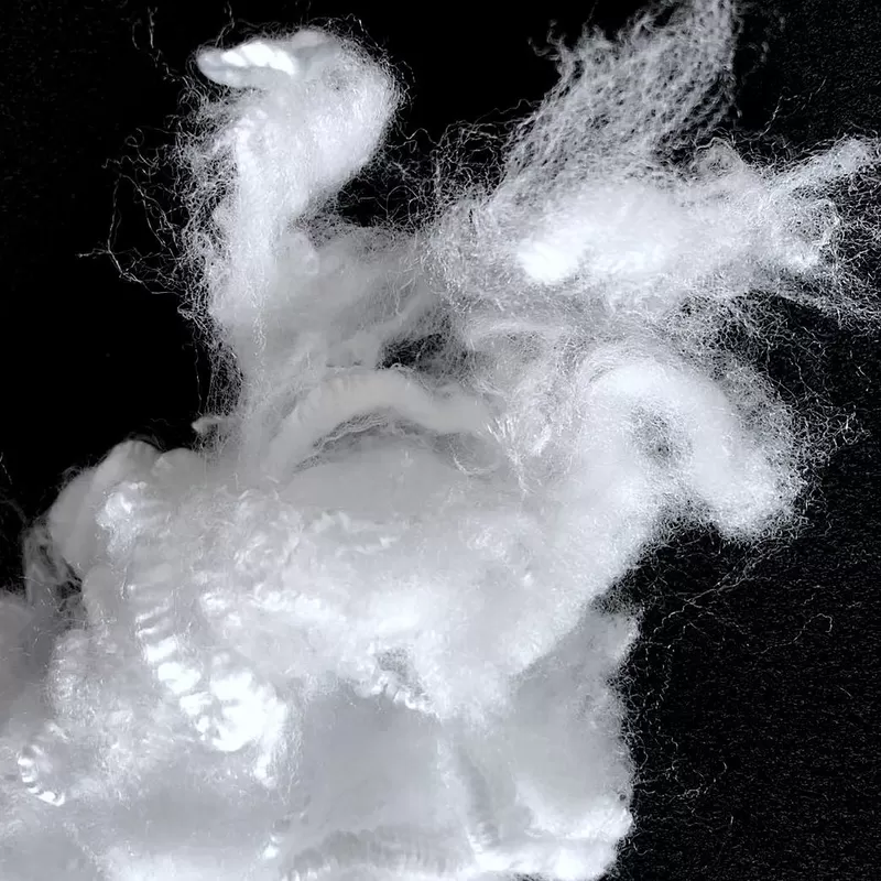 Raw White Bicomponent Polyester Fiber , Low Melting Point ES Fiber
