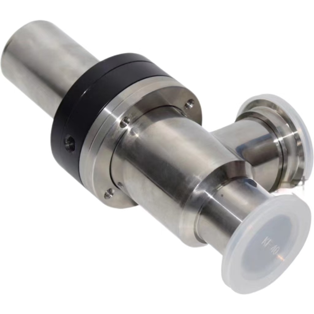 GDQ-KF40 Pneumatic Vacuum Angle Valve L-Type 304 Stainless Steel KF ...