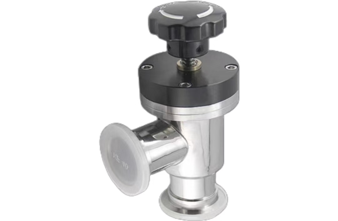CD-KF50 Manually Operated Vacuum Angle Valve L-Type 304 Stainless Steel ...