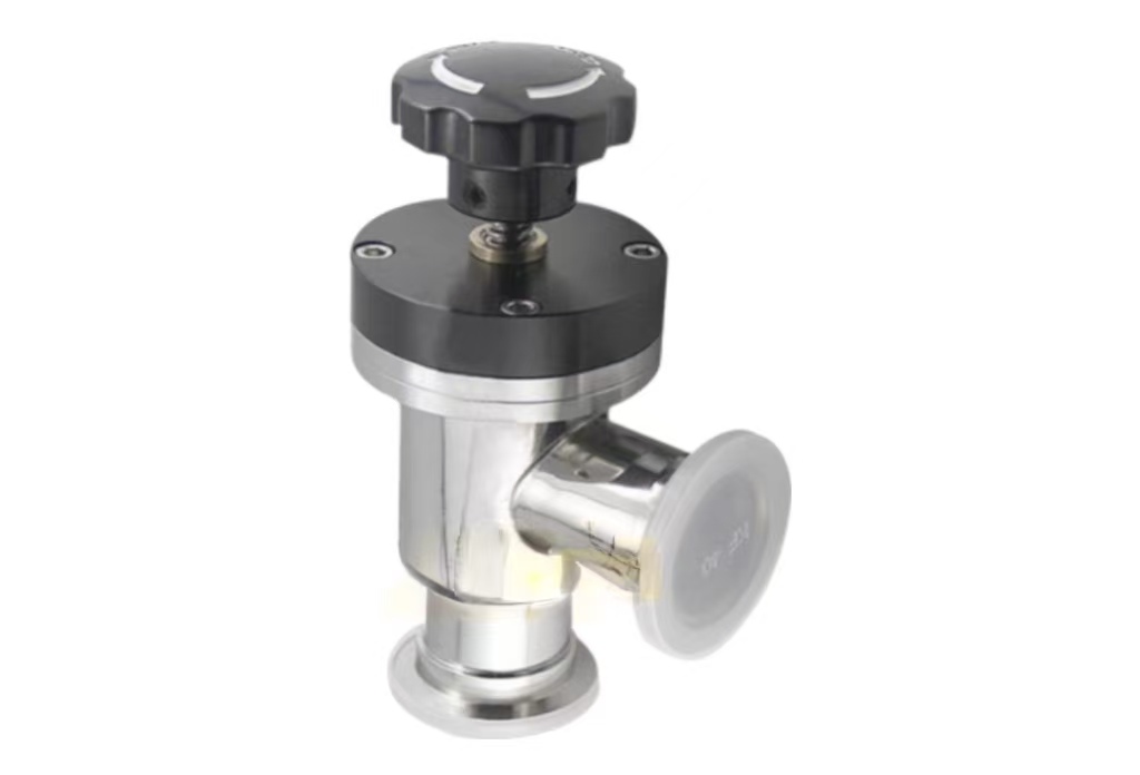 CD-KF16 Manually Operated Vacuum Angle Valve L-Type 304 Stainless Steel ...