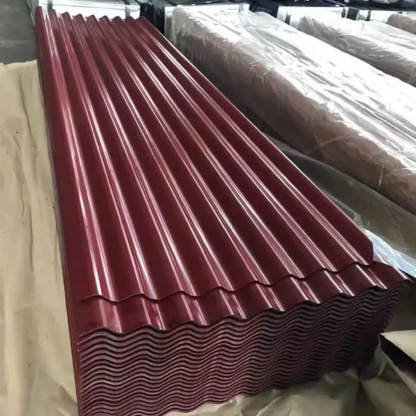 Prepainted Zinc Coated Galvanized Metal Corrugated Metal Roofing Sheet ...
