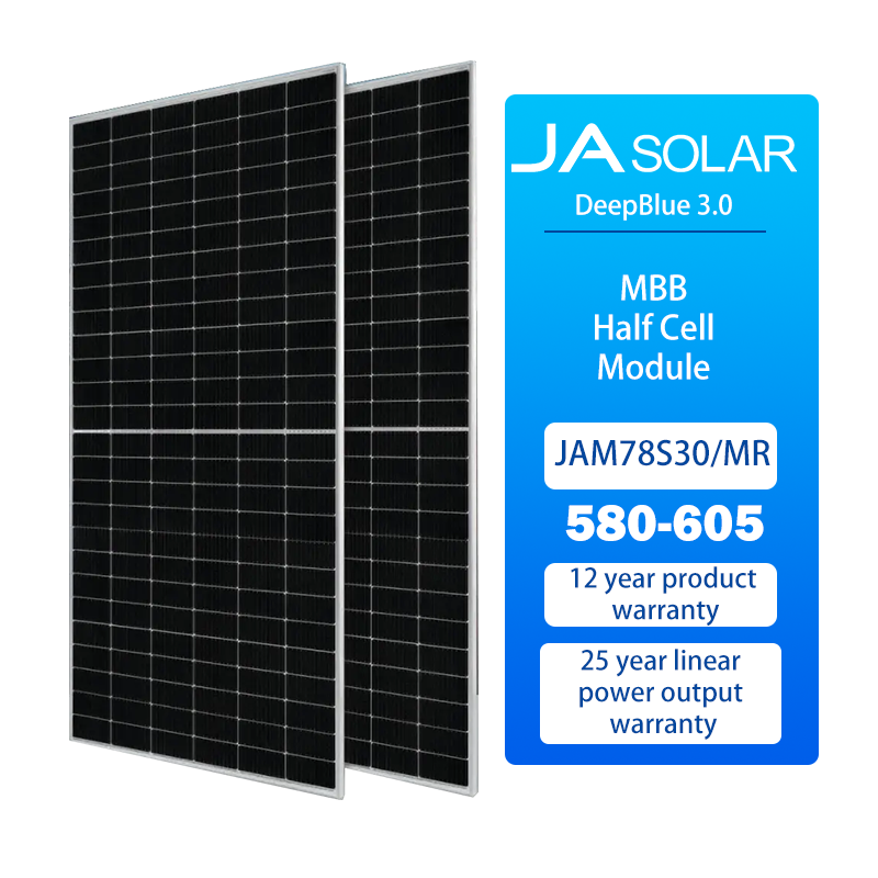 JA Solar JAM78S30MR 580W-605W Deep Blue 3.0 Half Cell Module