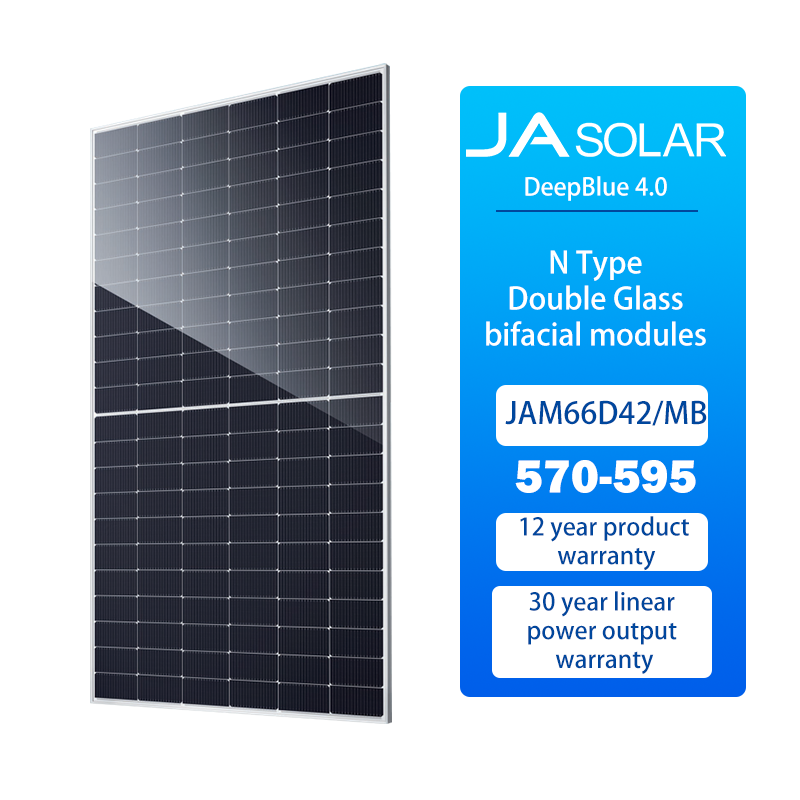 Ja Solar Deepblue 3 182mm Solar Cell Bifacial Dual-Glass Solar Panel ...