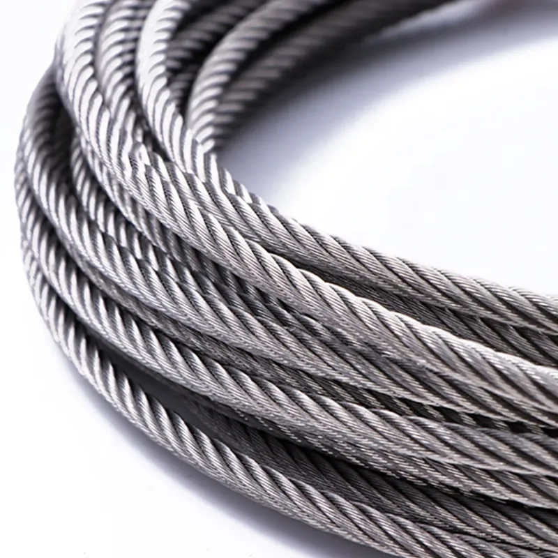316 Round Strand Steel Wire Rope 7*7 Dia 1.2mm Used in Petroleum Drilling