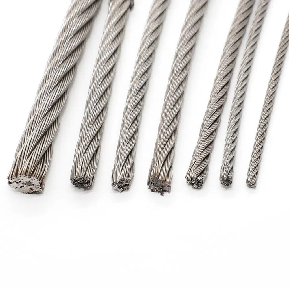 PVC plastic nylon coated stainless steel wire rope