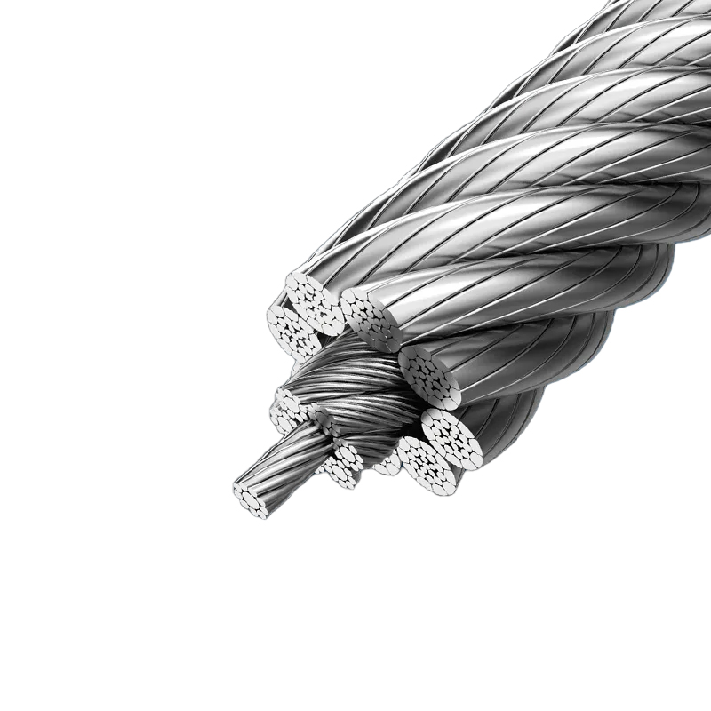 8x K26ws galvanized shatterproof steel wire rope cable