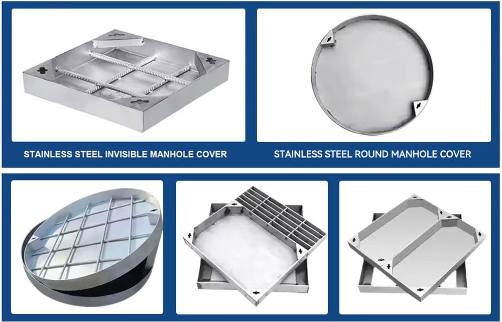 Stainless Steel Invisible Manhole Cover - New Line