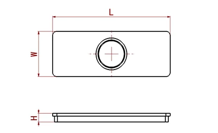 Positive & Negative Anodes Terminal Plate for Battery Cover Assembly