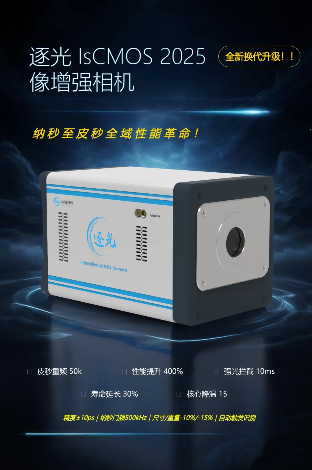 逐光IsCMOS 2025:性能跃升之后,您的科研疆域将拓展何方？—IsCMOS 2025 核心性能指标深度剖析_东方闪光(北京)光电科技有限公司