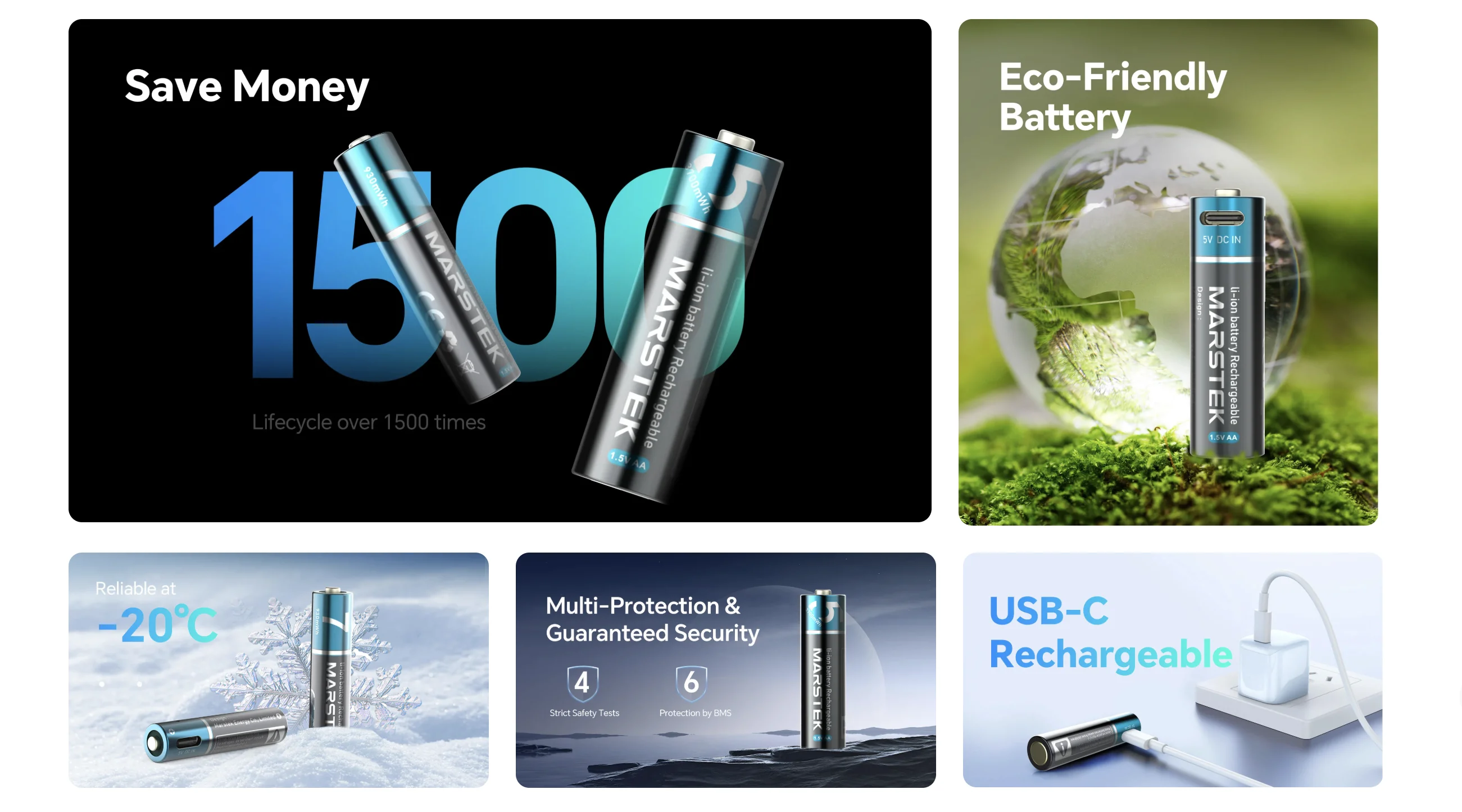 MARSTEK AA Li-ion Battery