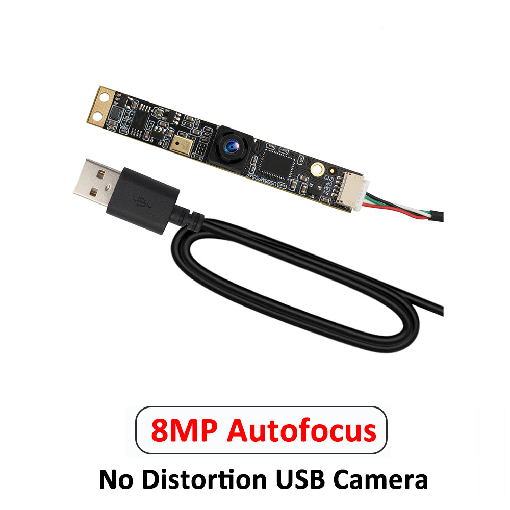 ELP 8MP Mini USB Kamera Modülü 1080P 25fps Geniş Açı Bozulmasız ...