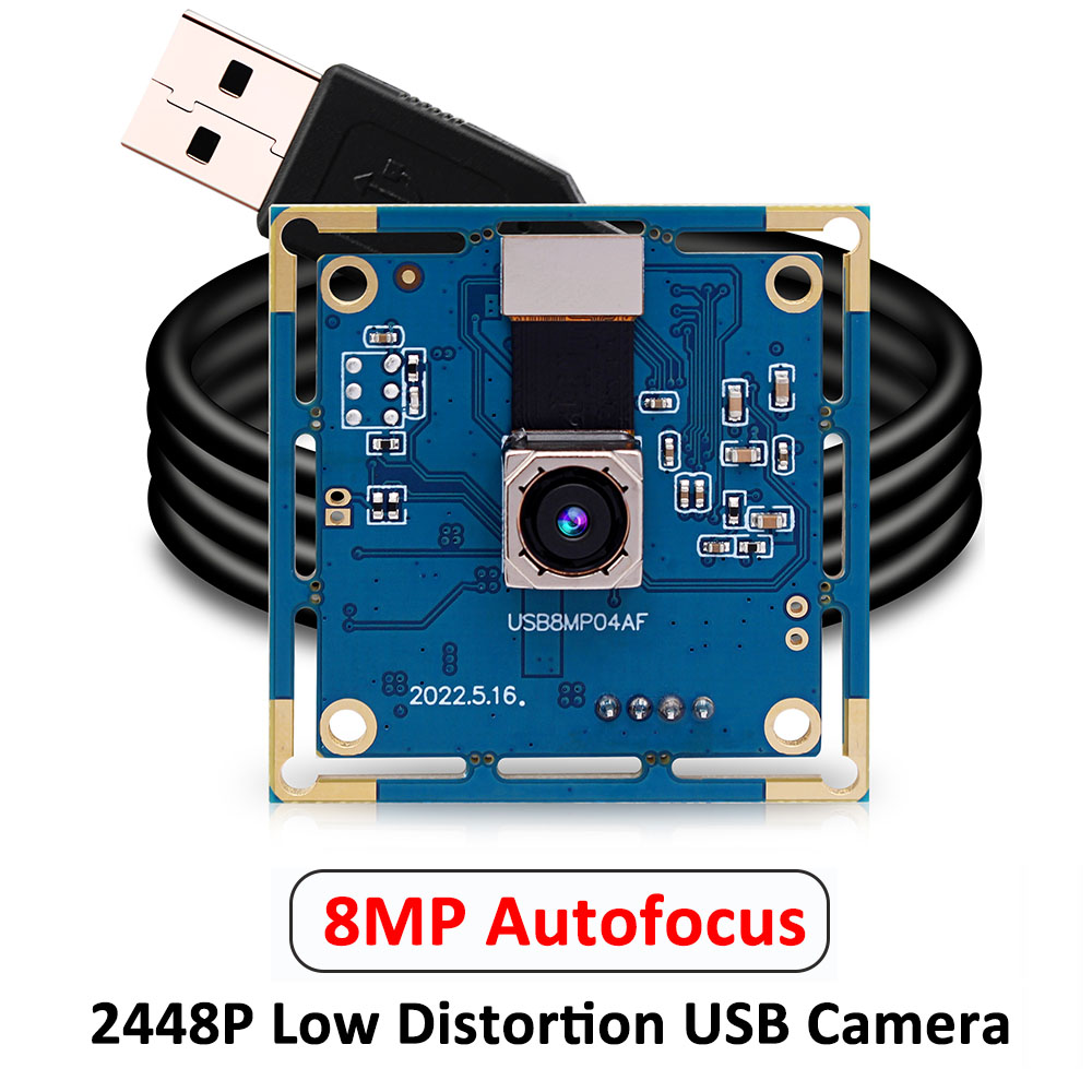 ELP 8MP Autofocus USB Camera Module with No Distortion Mini Lens IMX179 ...