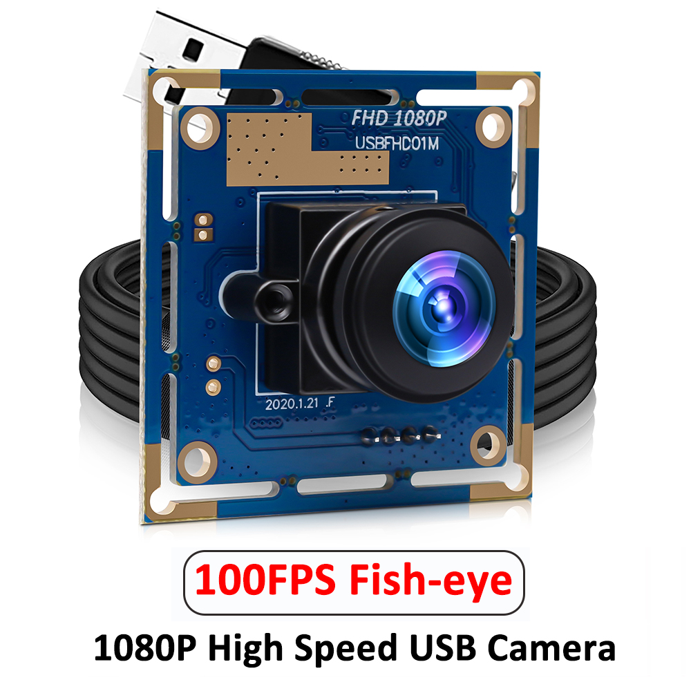 ELP 2MP Wide Angle Fisheye USB Camera Module High Speed 30fps/60fps ...