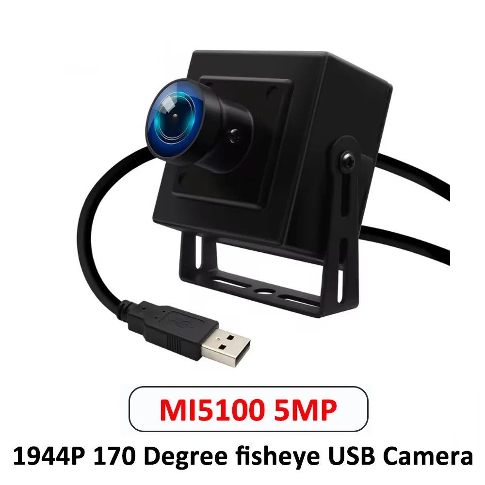 ELP 5MP USB Camera 1944P 170 Degree Wide Angle Fisheye Lens CMOS MI5100 ...