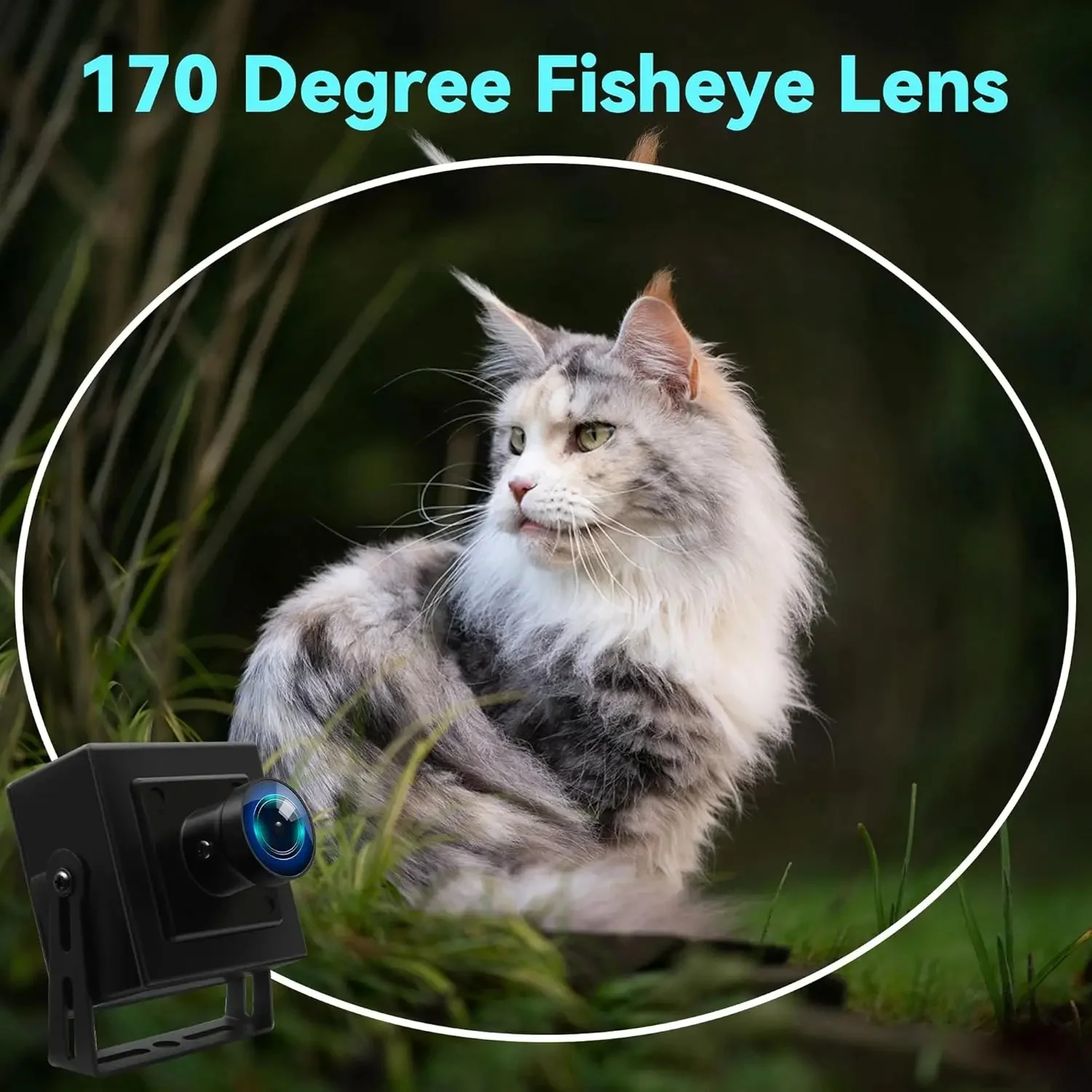 ELP 5MP USB Camera 1944P 170 Degree Wide Angle Fisheye Lens CMOS MI5100 ...