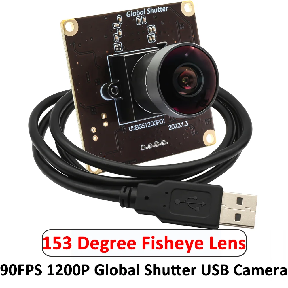 ELP High Speed Wide Angle Global Shutter USB Camera Module for Computer ...