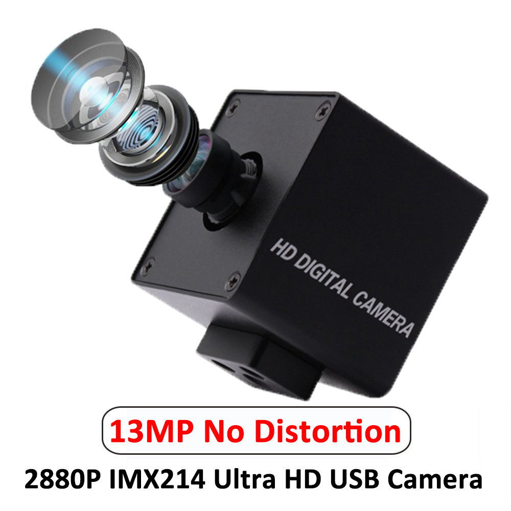 ELP Ultra HD 13MP No Distortion USB Webcam 3840x2880P IMX214 Wide Angle ...