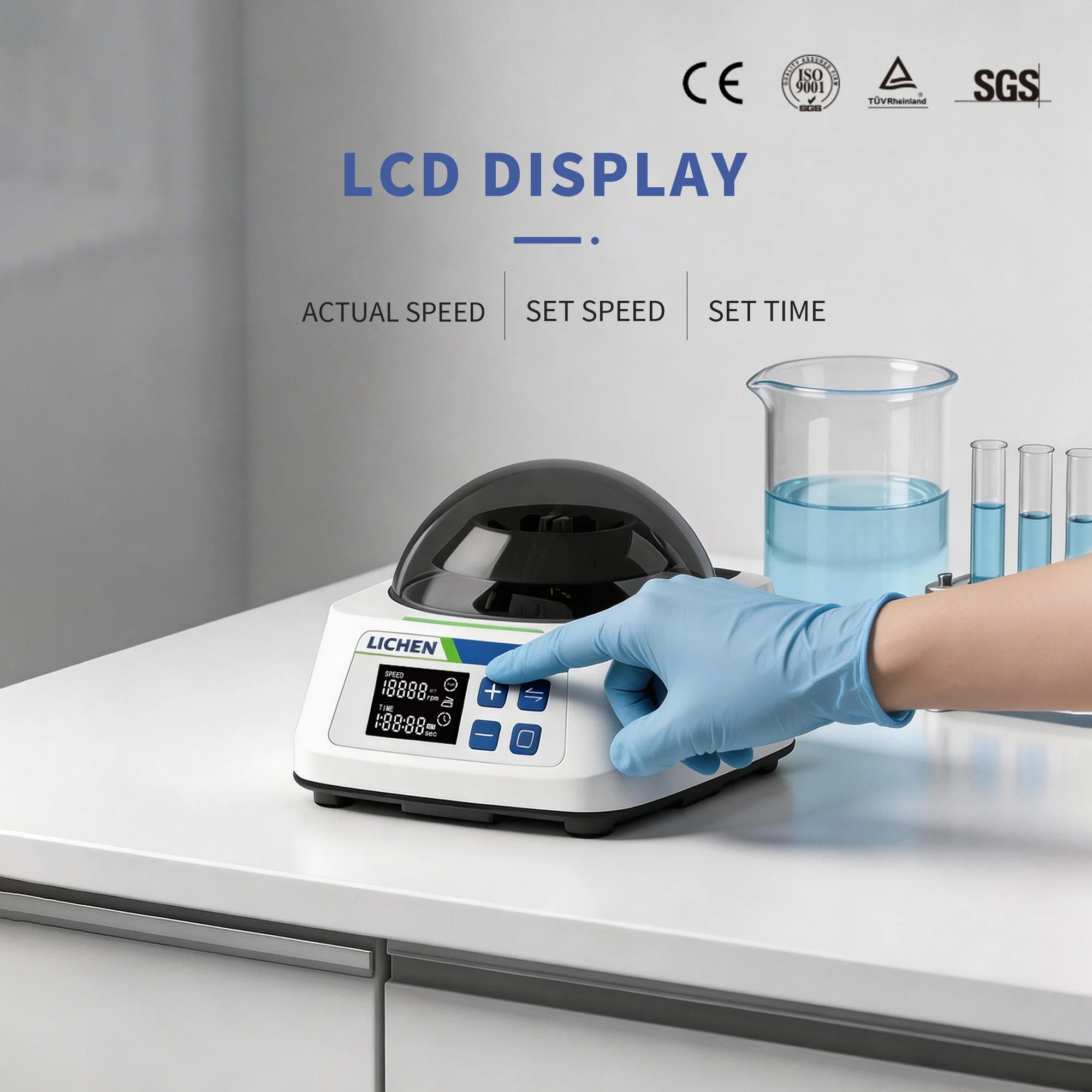 high speed laboratory mini centrifuge oil separator 8wells10000rpm ...