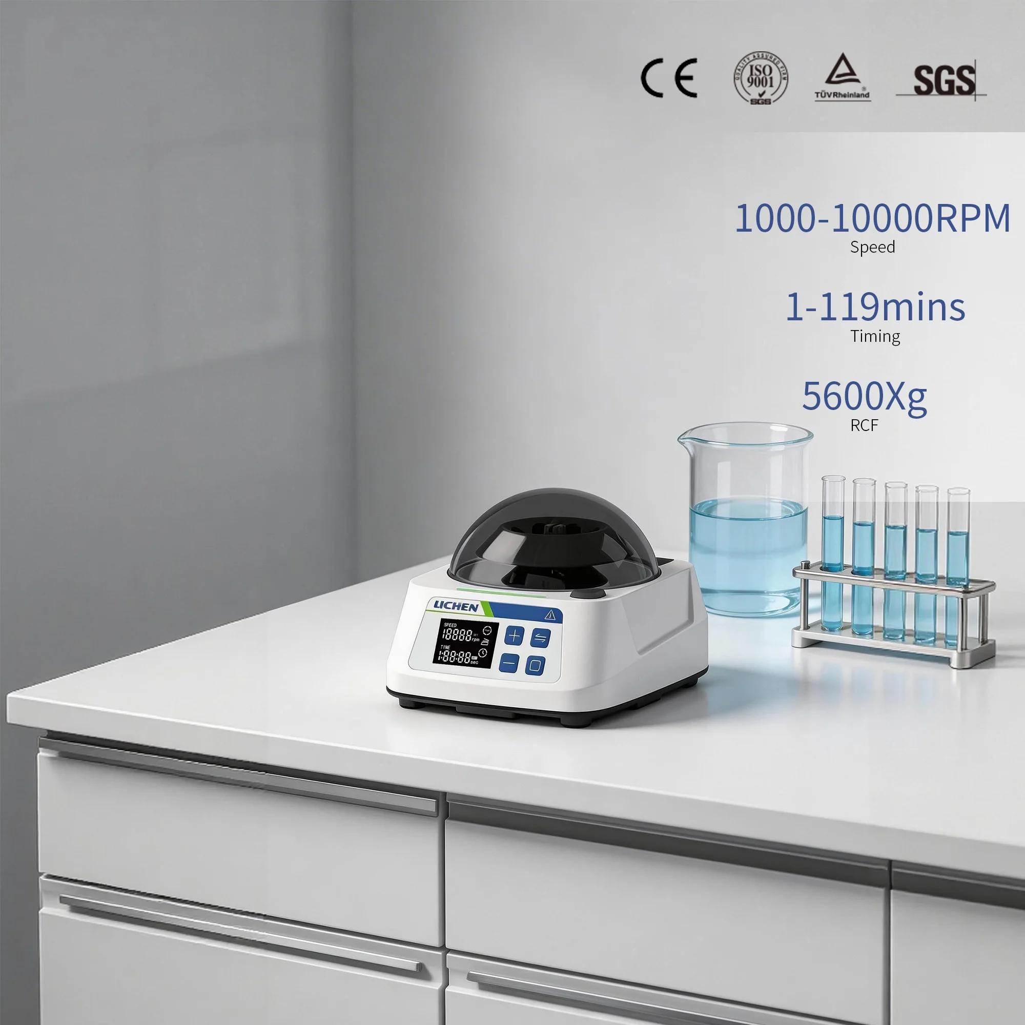 high speed laboratory mini centrifuge oil separator 8wells10000rpm ...
