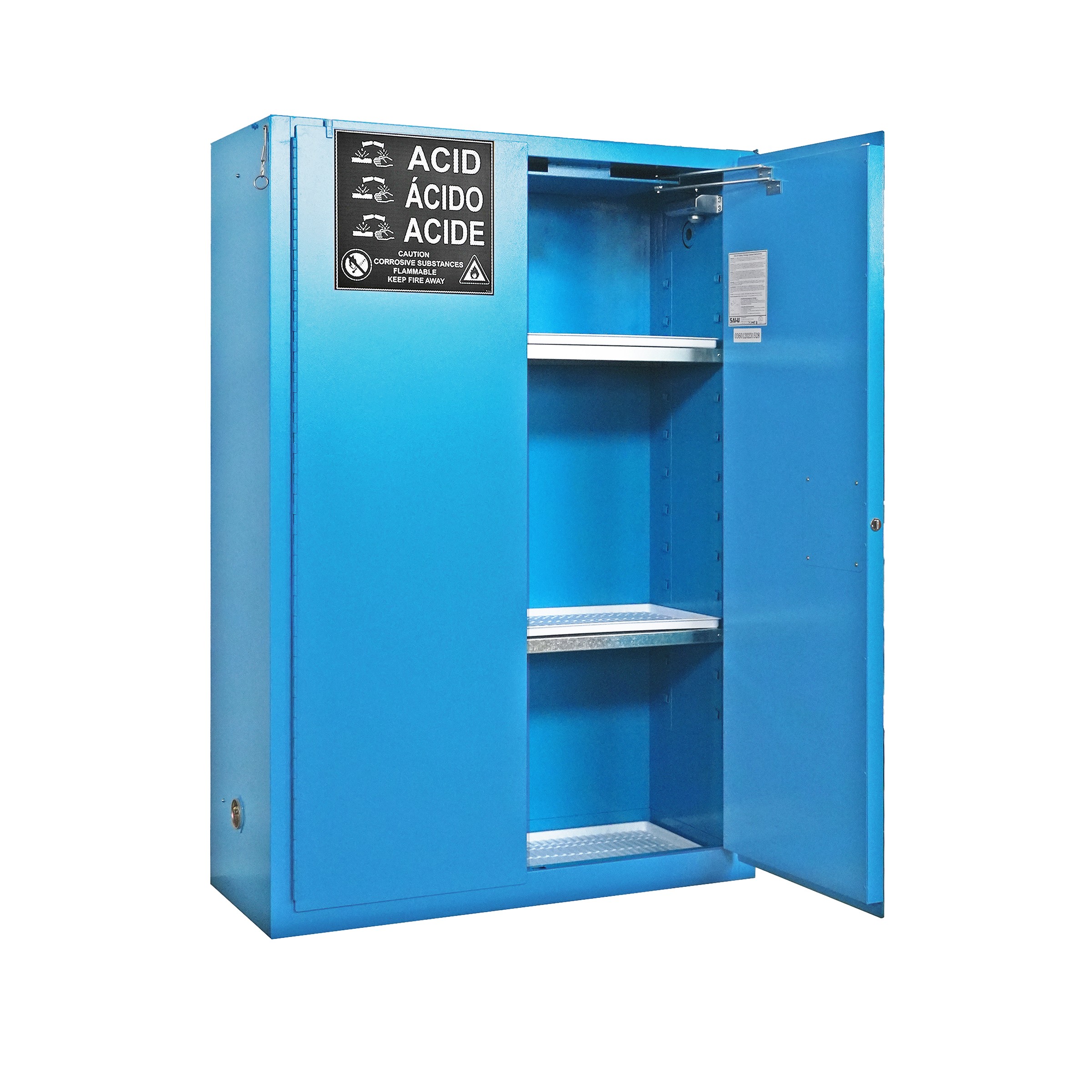 SAI-U Corrosive Liquids Safety Cabinet SC2045B(Self-Closing Door) 45Gal
