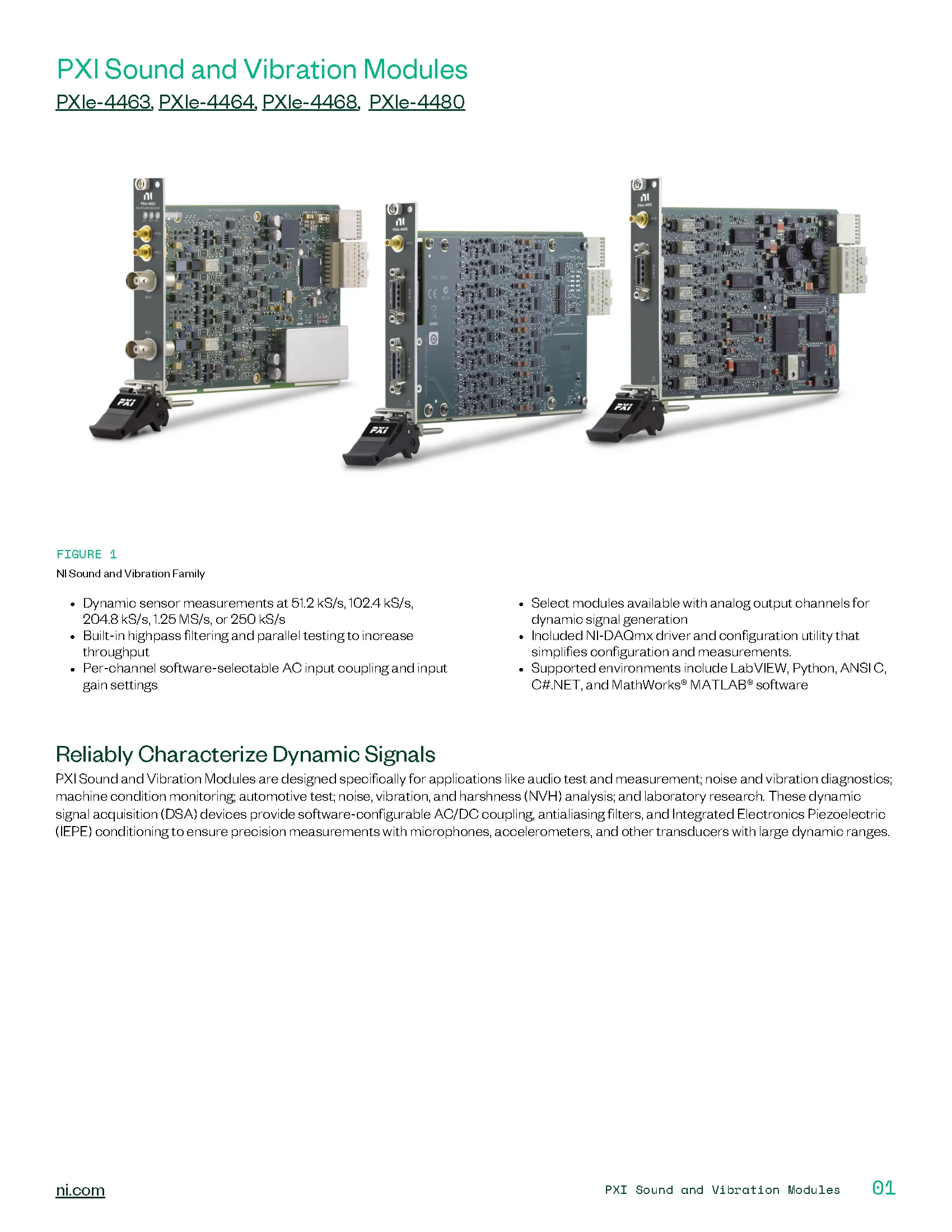 NI PXI 采集卡 PXIe-4492/4496/4497/4498/4461/4464/4468_上海盈蓓德智能科技有限公司