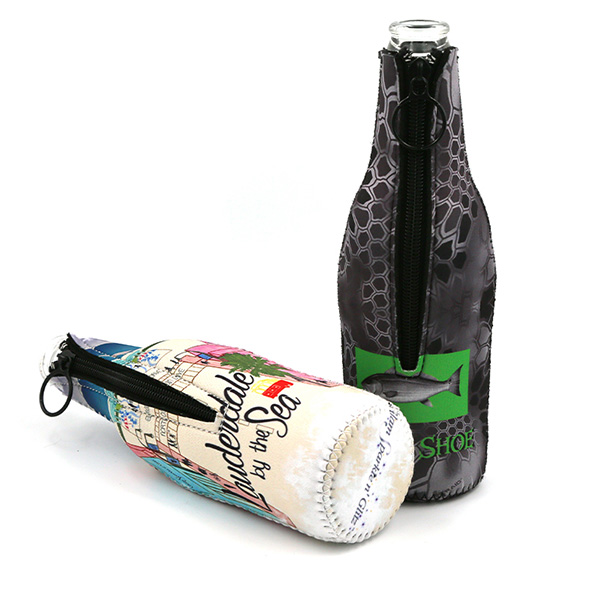 Custom Logo Zipper Bottle Cooler Manufacturer in China | PMT Gifts