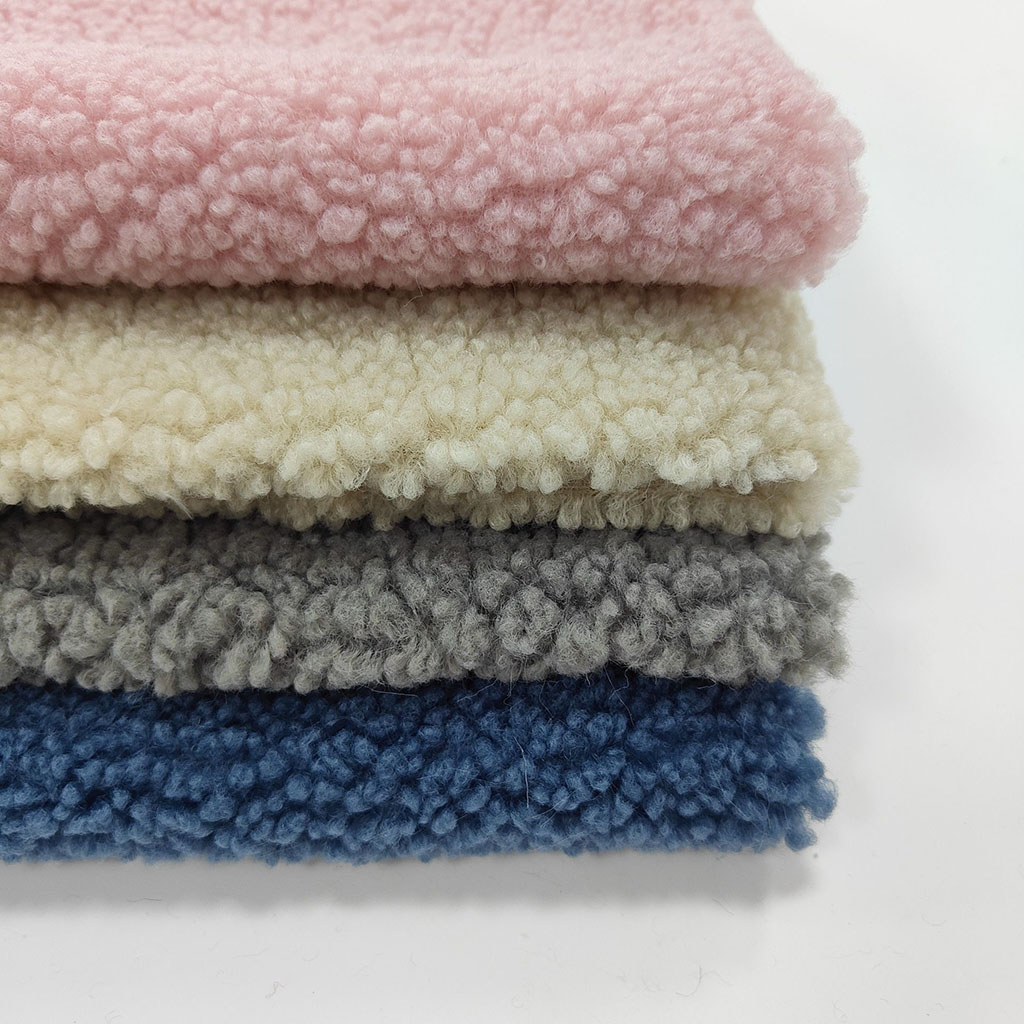 Faux Sherpa Fleece Curly Artificial Lambswool Fabric