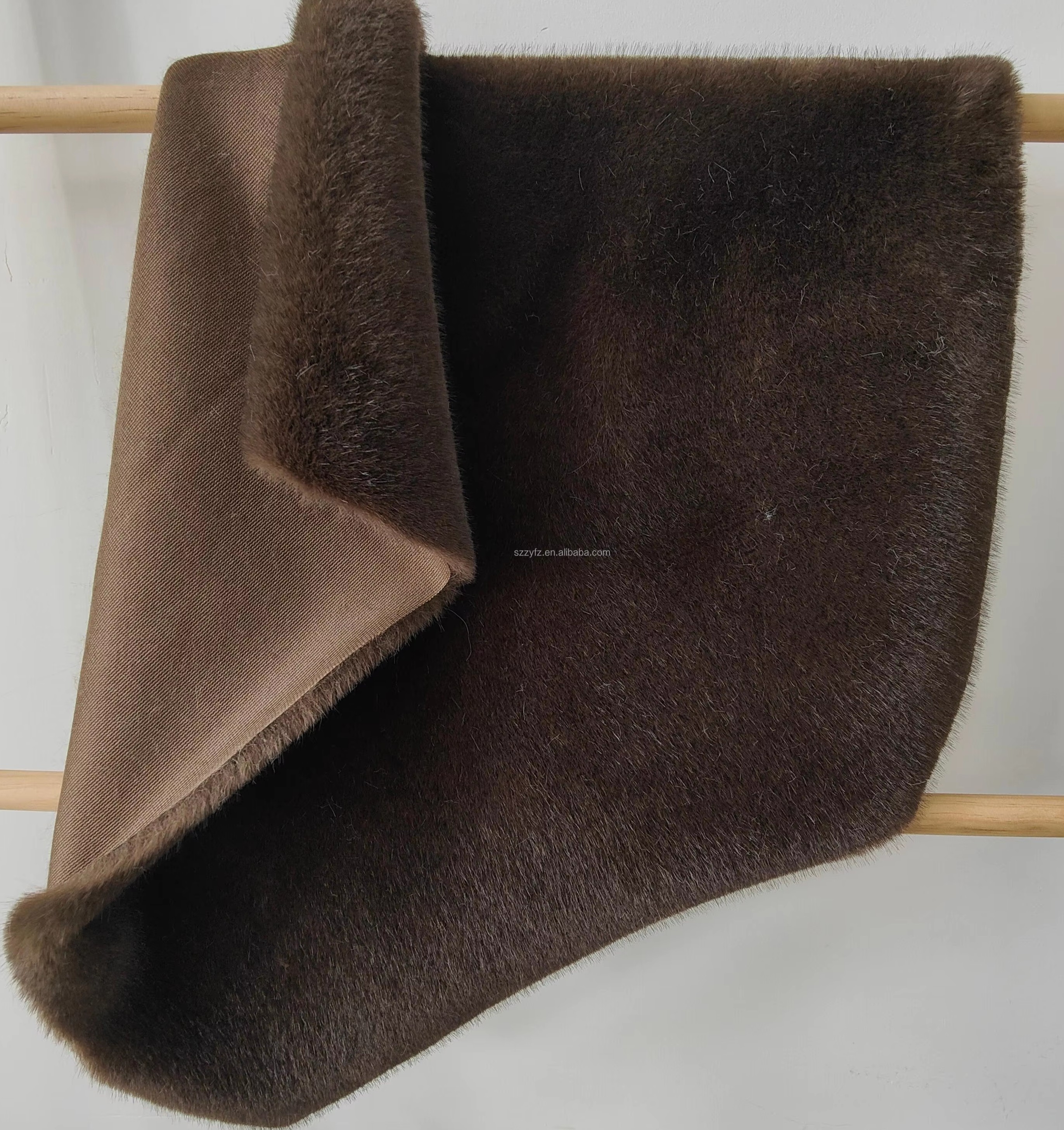 BiSummit Luxury Short Fluffy Faux Mink Fur Fabric - Soft & Stylish