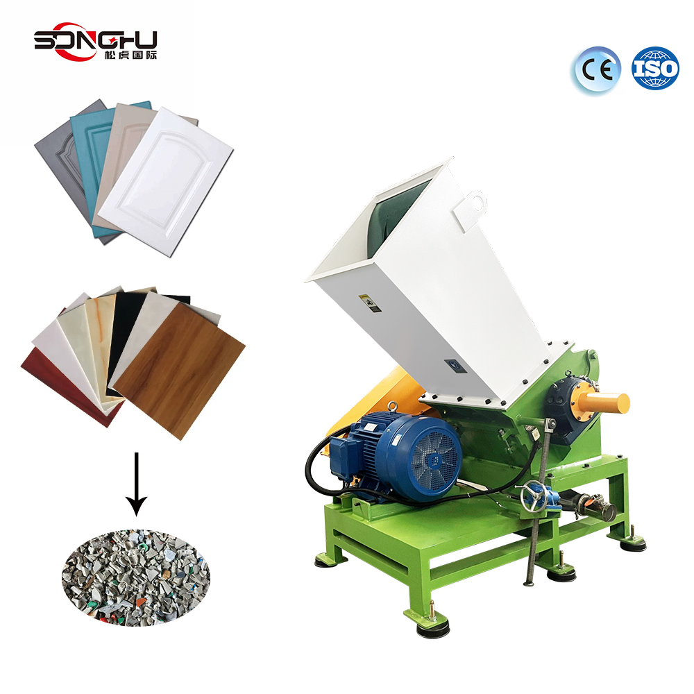 Custom waste PVC plastic wallboard crusher machine