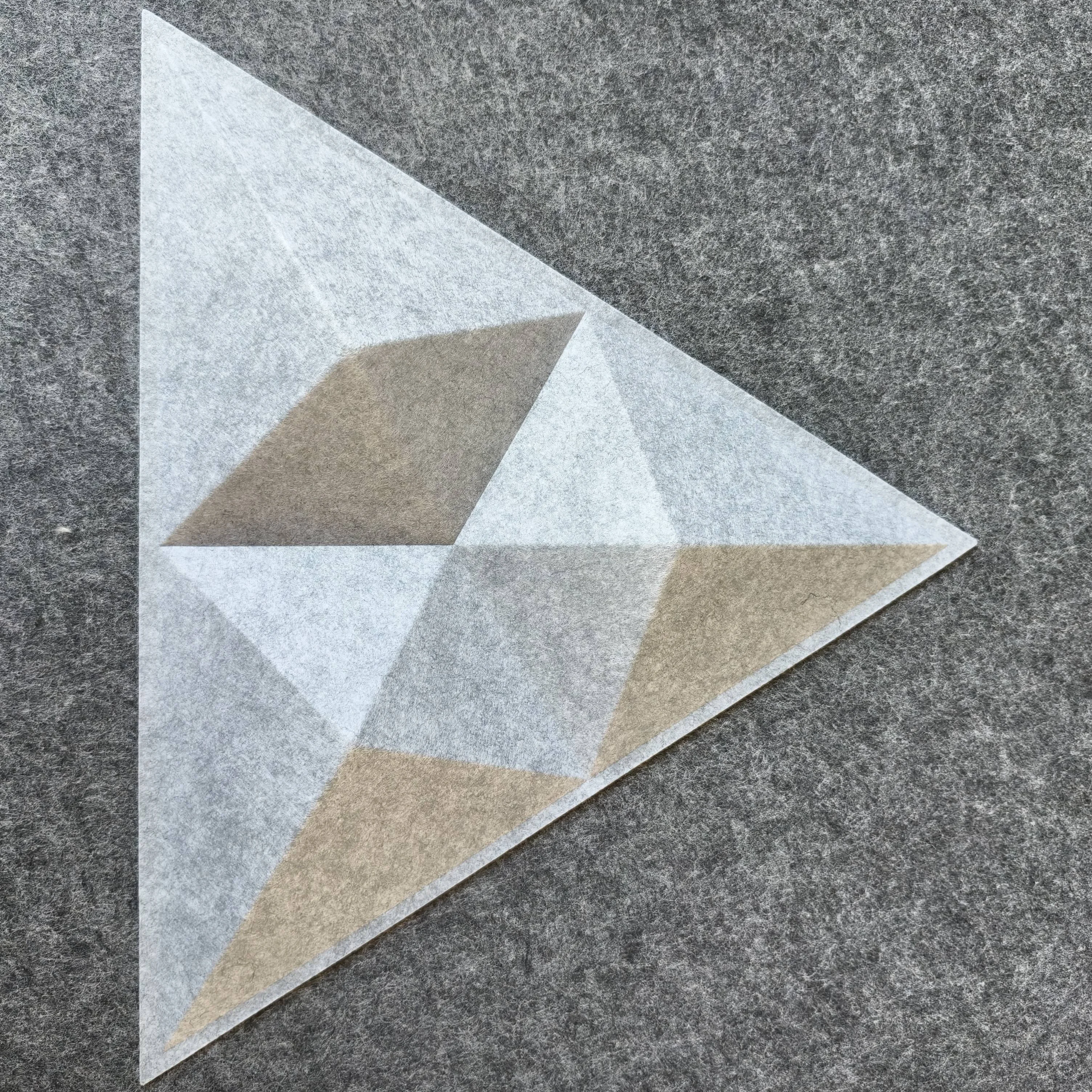 3D Felt Triangle Wall Panel Acoustic Felt Wall Panels Acoustic ...