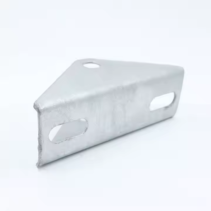 Galvanized Steel Four-Hole Triangle Bracket Steel Connector Fittings ...