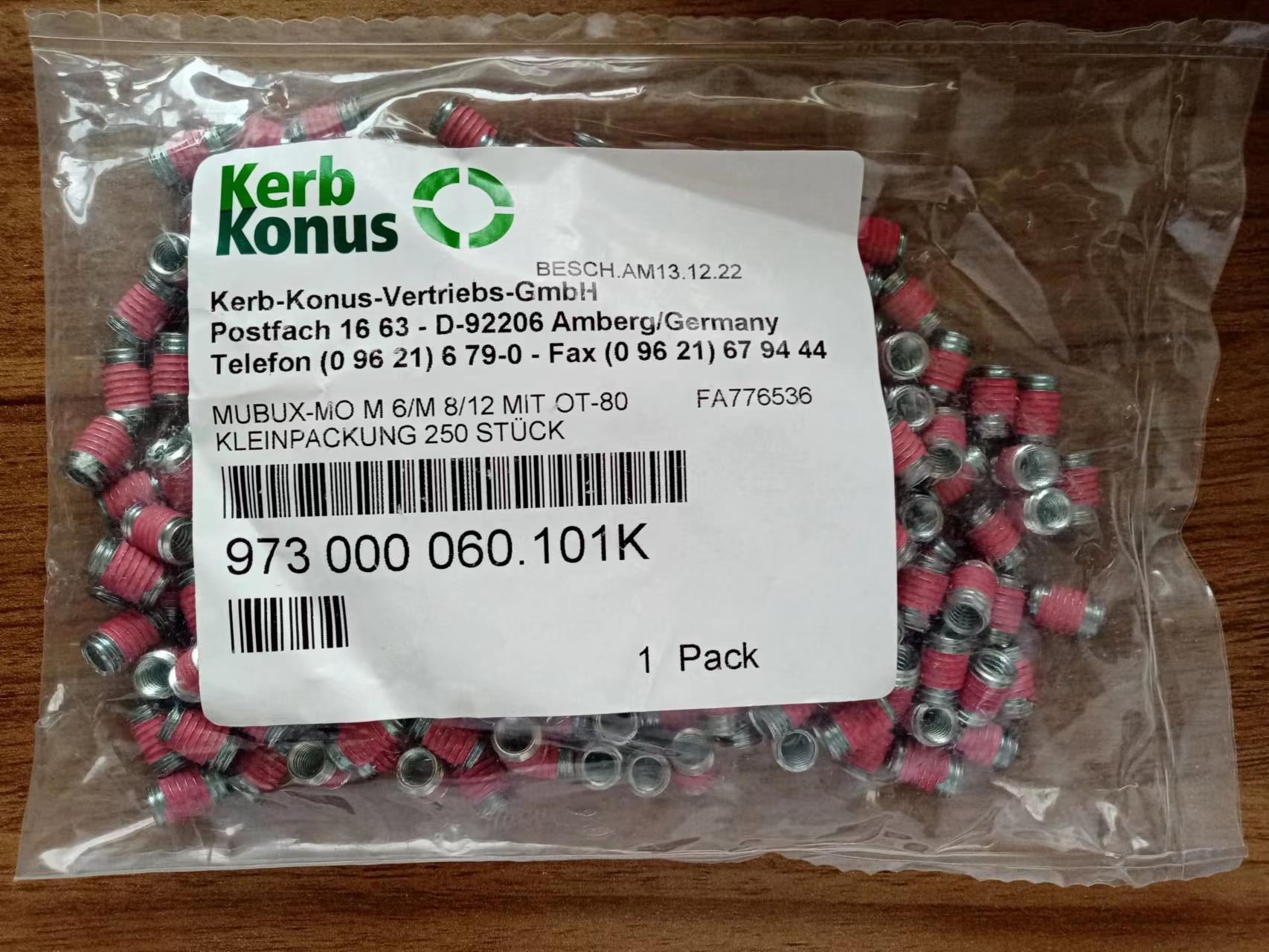 Kerb-Konus自攻螺纹套_上海绿添科技有限公司