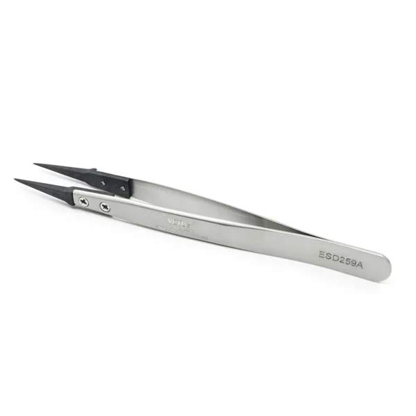 ESD Series Replaceable-Tip Anti-Static Tweezers - VETUS