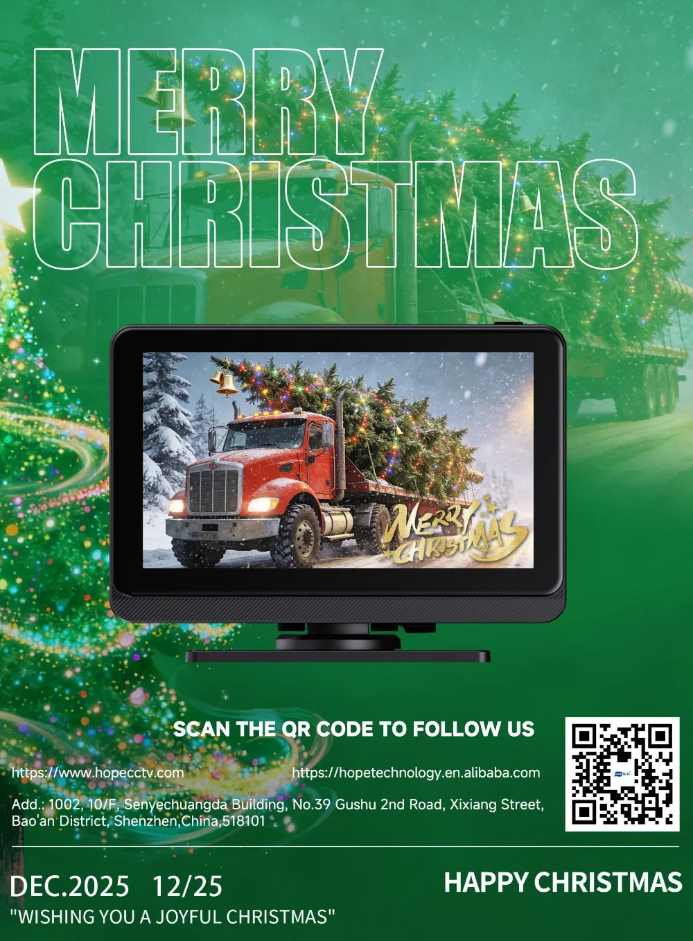 HOPE CCTV wishes everyone a Merry Christmas!