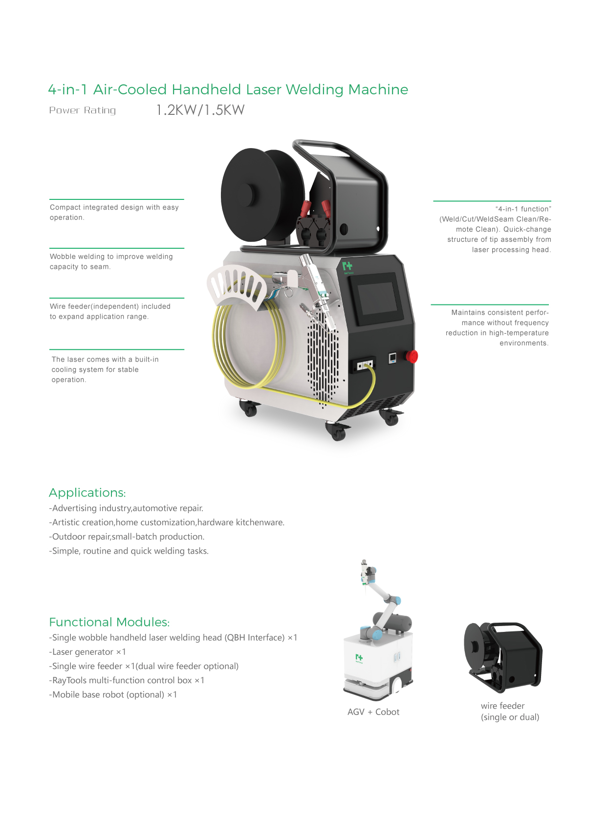 RayEdge 4-in-1 Handheld Laser Welding Machine