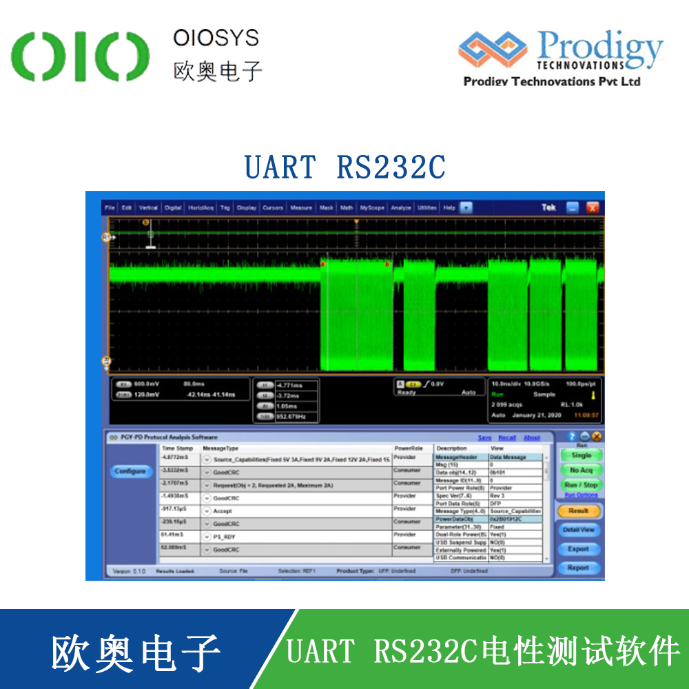 UART/RS232C示波器电性测试软件_深圳市欧奥电子科技有限公司