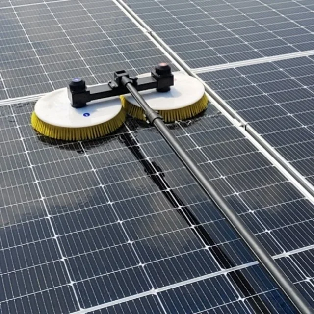 Advantages Of Double Head Rotating Solar Panel Cleaning Brush