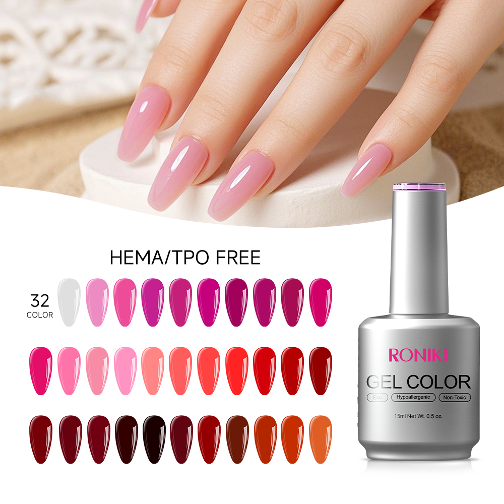 Hema Tpo Free RONIKI Color Gel | 3000+ Vibrant UV/LED Nail Colors