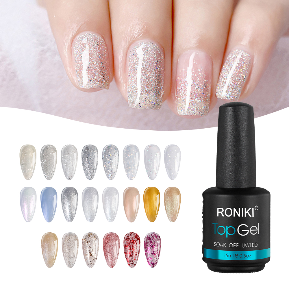 RONIKI Matte Top Coat | Long-Lasting UV Nail Gel Polish